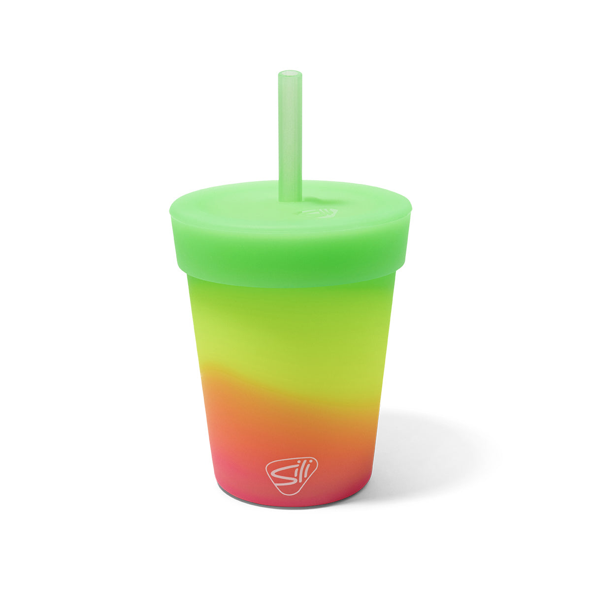 Silipint Silicone 8 oz Kids Glow In The Dark Straw Tumbler